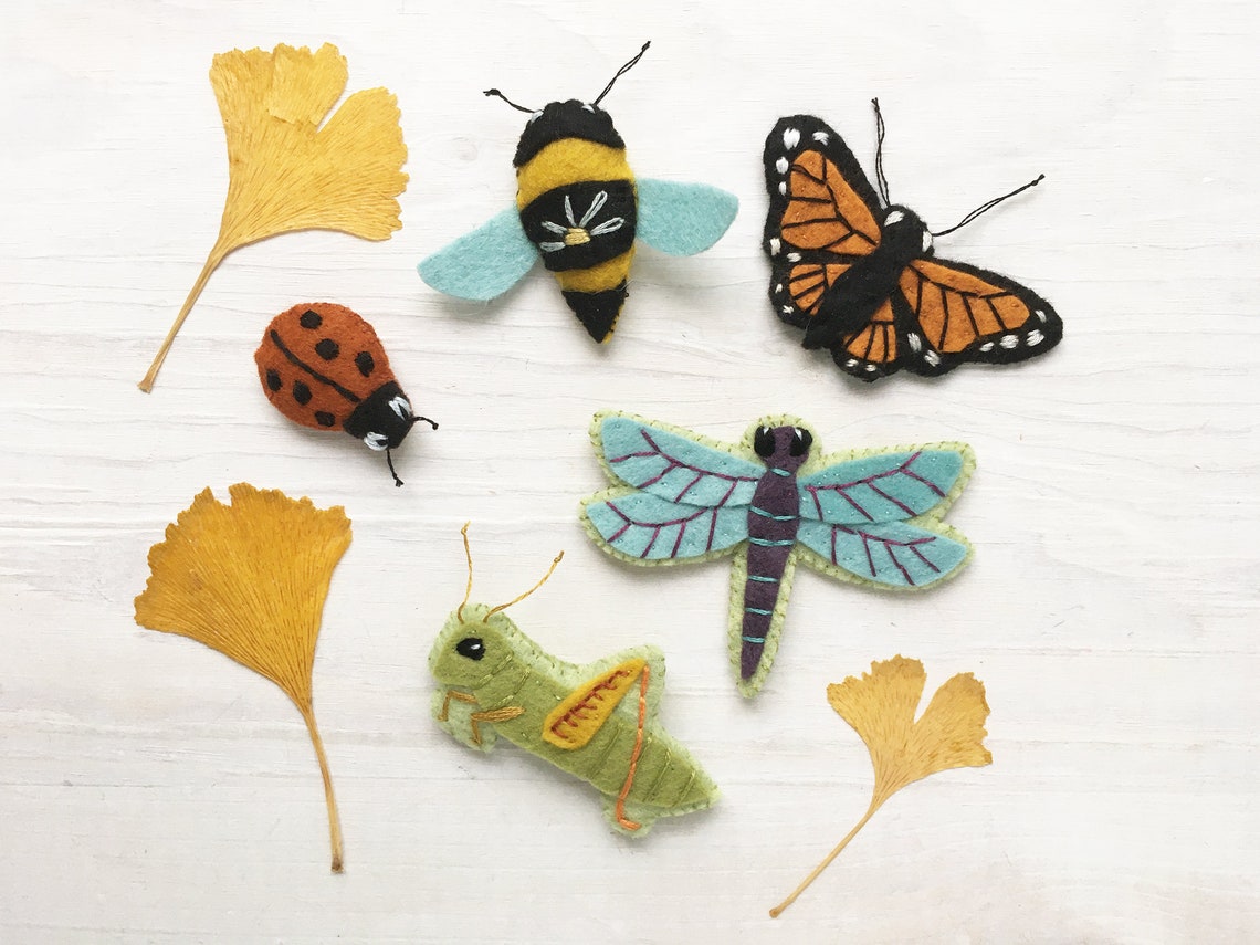 Beautiful Bugs Sewing Pattern PDF Download Felt Animals - Etsy Australia