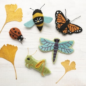 Beautiful Bugs Sewing Pattern PDF Download, Felt Animals, Butterfly ...