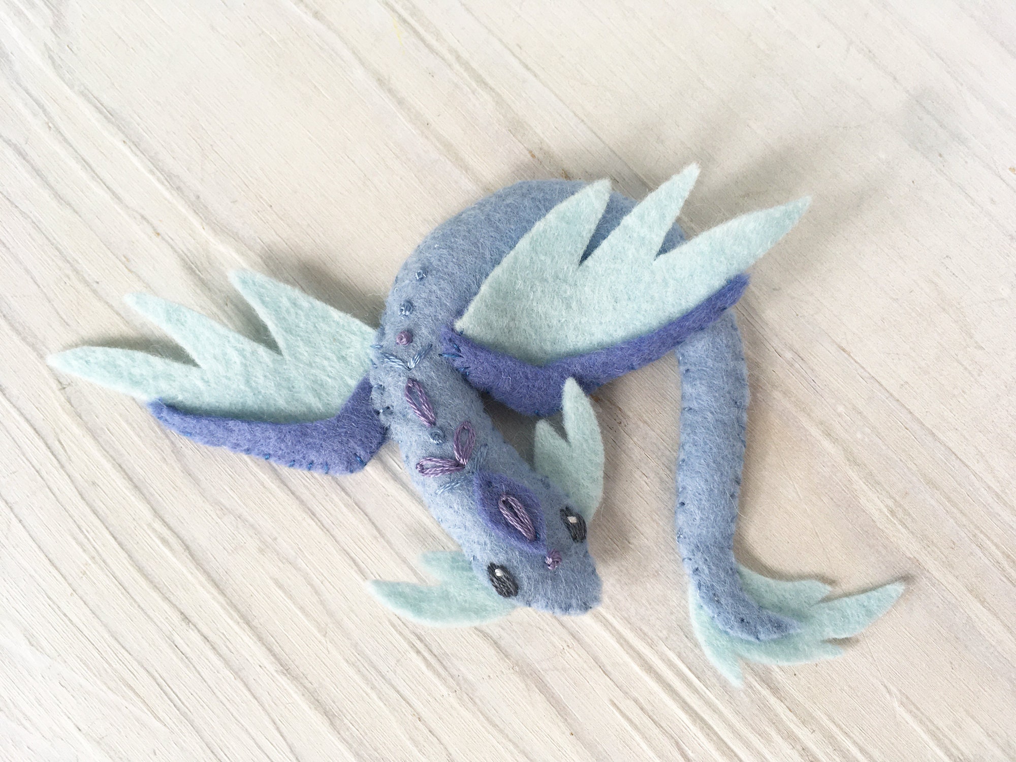Felt Dragons PDF Pattern Download SVG File Mini Plush Sewing - Etsy Australia
