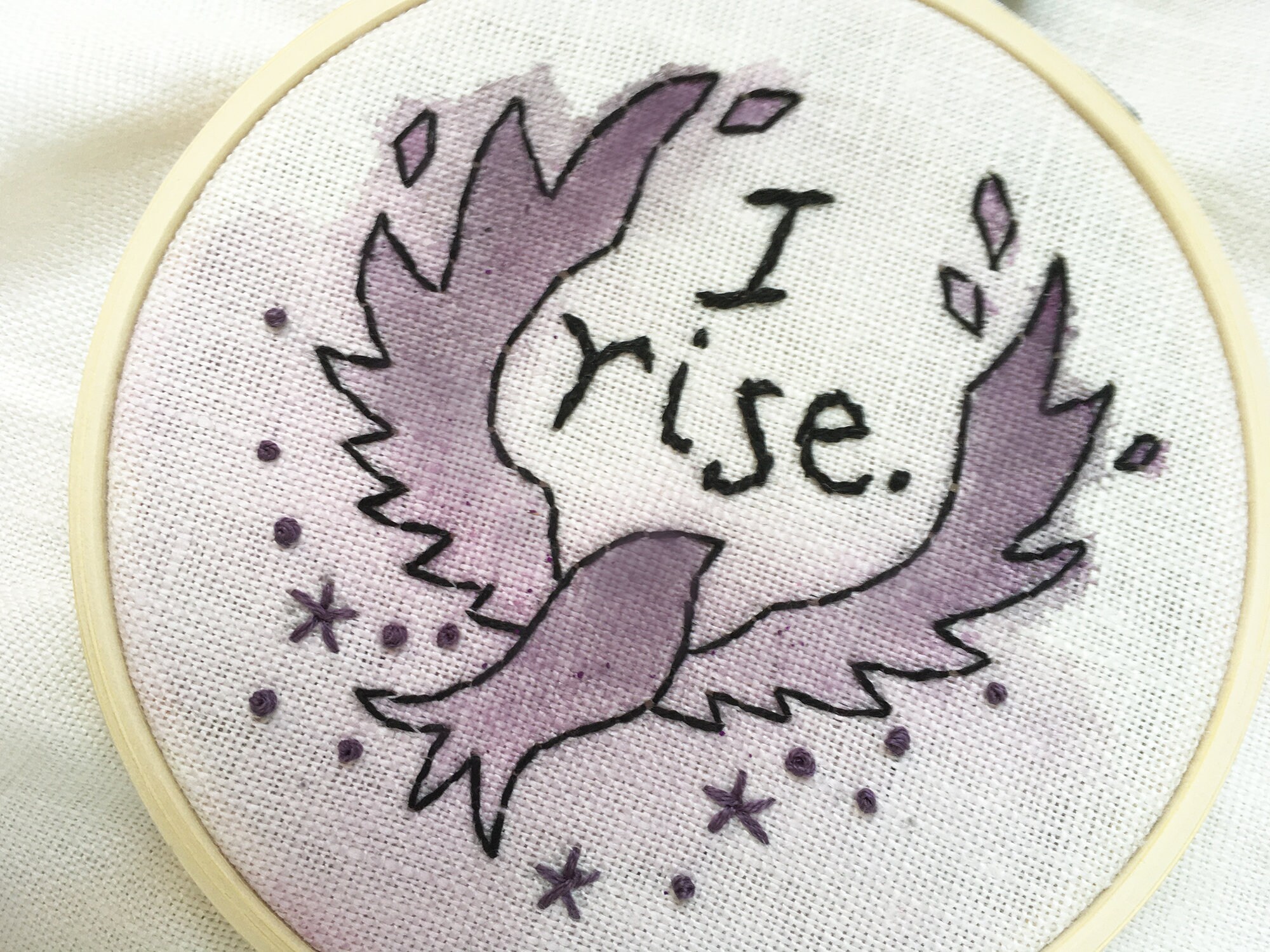 Donation i Rise Hand Embroidery Pattern PDF - Etsy