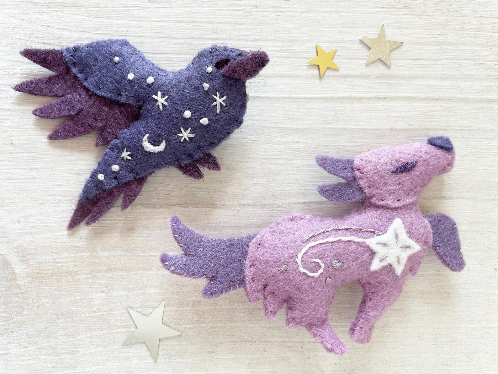 Felt Celestial Sky Creatures Fantasy Animals PDF Pattern Download, SVG ...