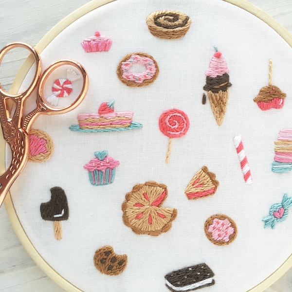 Food Embroidery - Etsy