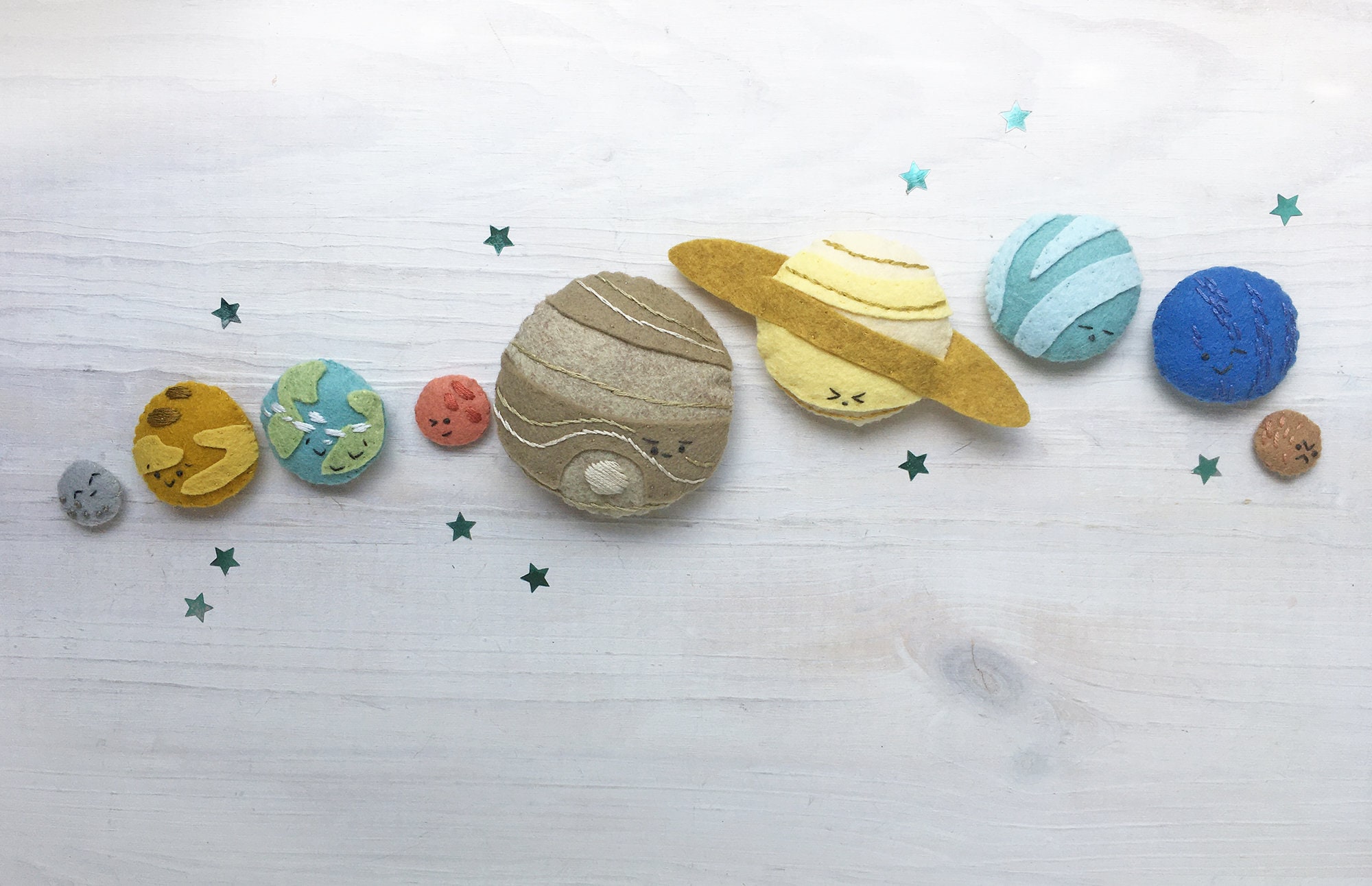 Felt Planets PDF Pattern Download, SVG File, Plush Sewing Pattern for ...