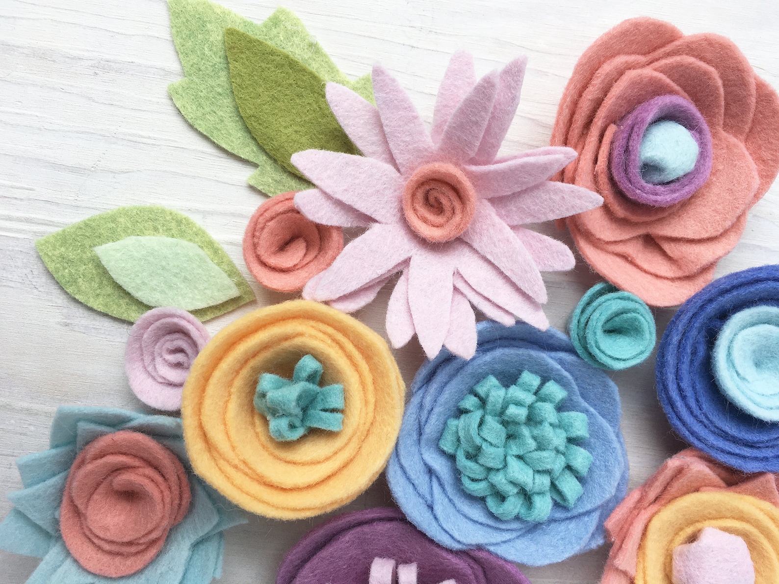 Felt Flowers Sewing Pattern PDF Download Felt Plants - Etsy