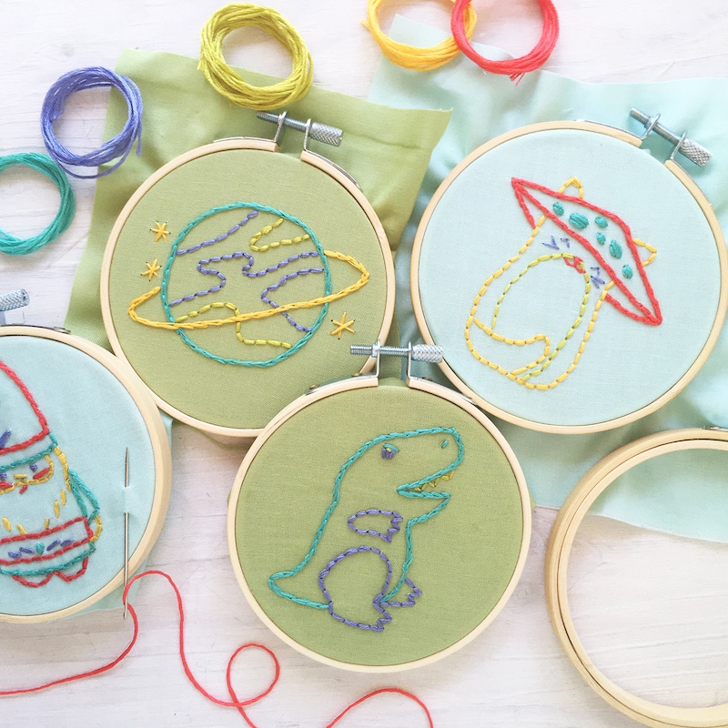 Kids Embroidery Kit - Etsy