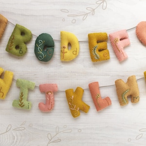 ABC Felt Plush Sewing Pattern, Make Your Own Alphabet Felt Garland ...