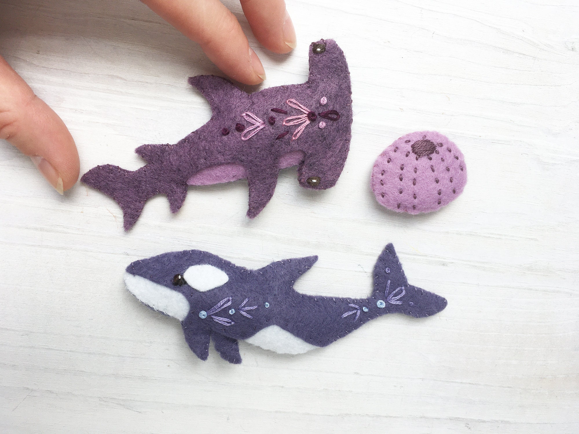 Sea Creatures Felt Animals Plush Sewing Pattern, PDF SVG Download ...