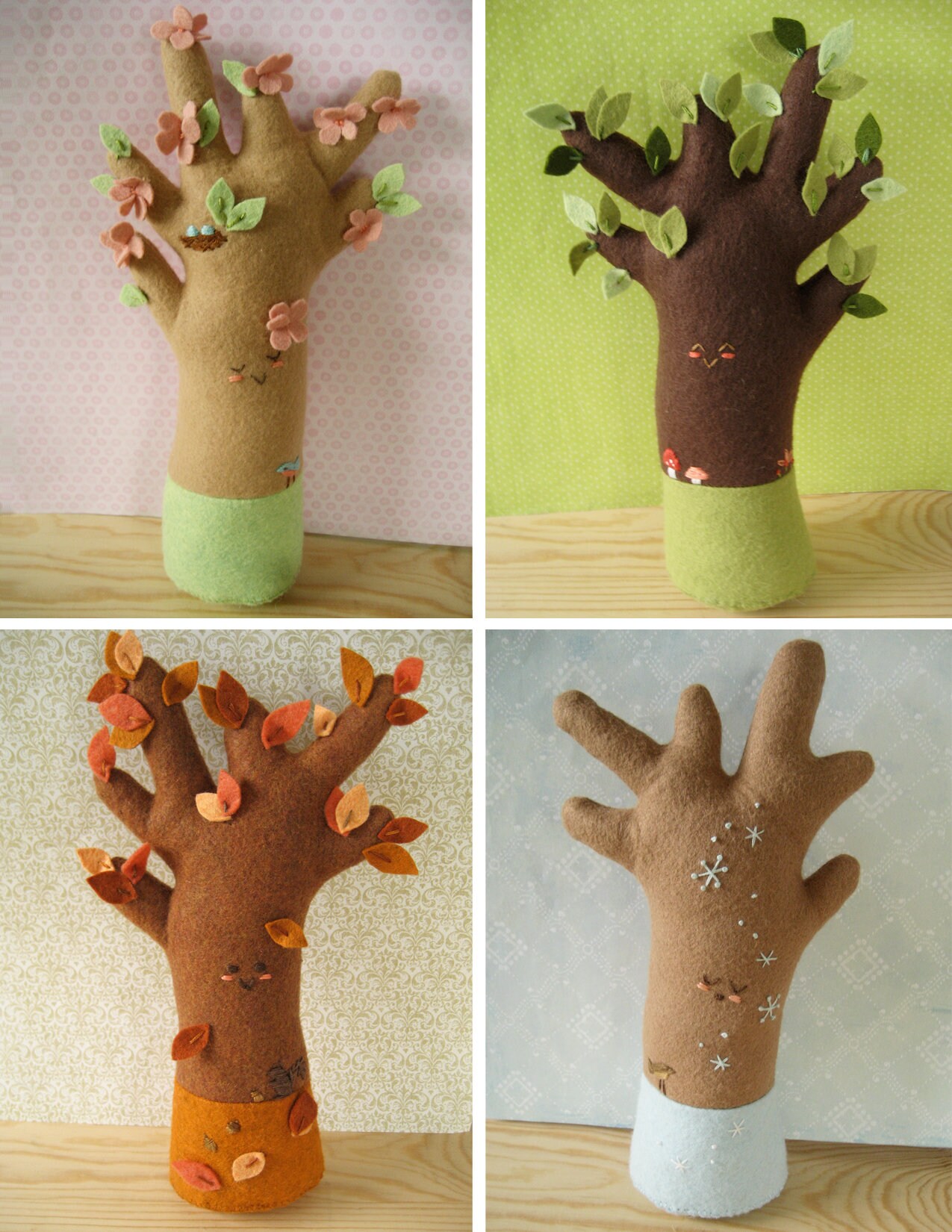 Plush Pattern for Happy Seasons Trees PDF Download Woodland - Etsy