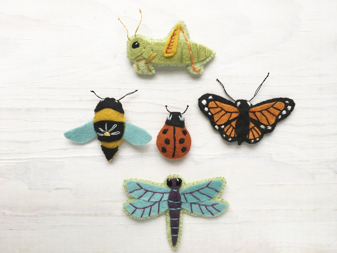 Beautiful Bugs Sewing Pattern PDF Download Felt Animals - Etsy Australia