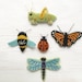 Beautiful Bugs Sewing Pattern PDF Download, Felt Animals, Butterfly ...