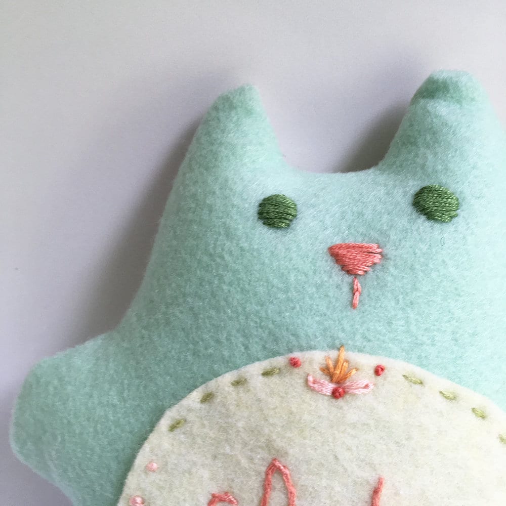 Fatkitty Plush Sewing Pattern PDF Download sew your own felt | Etsy
