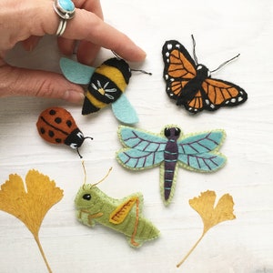 Beautiful Bugs Sewing Pattern PDF Download, Felt Animals, Butterfly ...