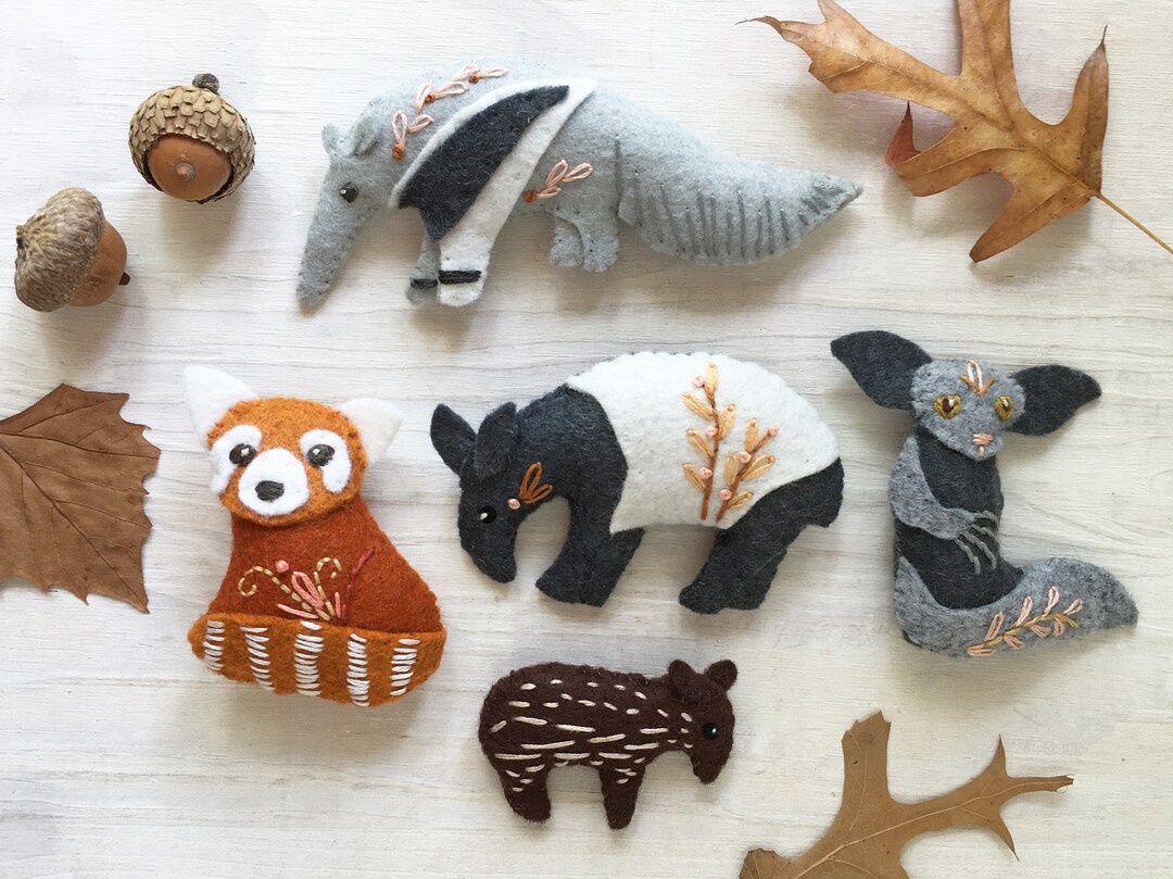 Felt Animals Unusual Creatures PDF Download, SVG File, Plush Sewing ...