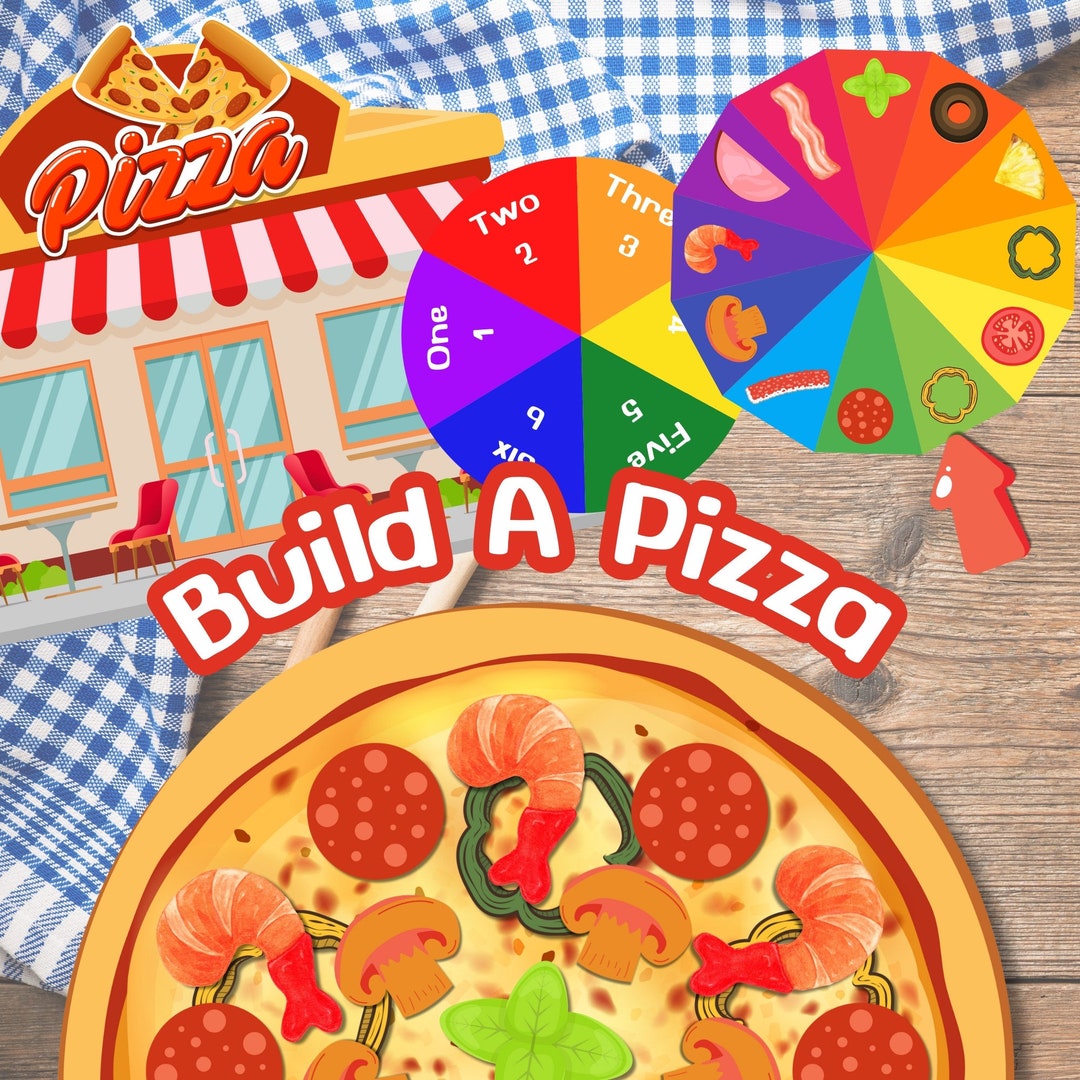 Busy Book Pizza Shop, Build A Pizza, Preschool Activity, Printable ...