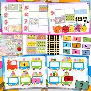 Toddler Busy Book, Preschool Workbook, Pre K Curriculum, Montessori ...