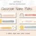 Downloadable Colorful BOHO Name Plate for Students, Student Name Tags ...