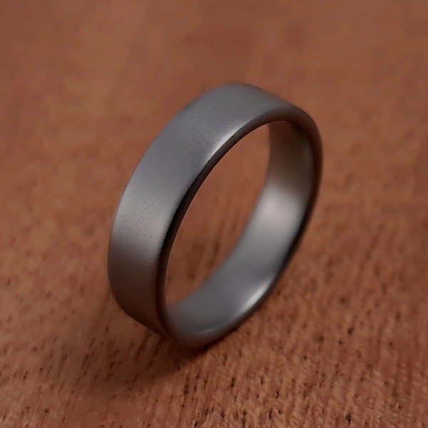 Matte Wedding Ring - Etsy UK