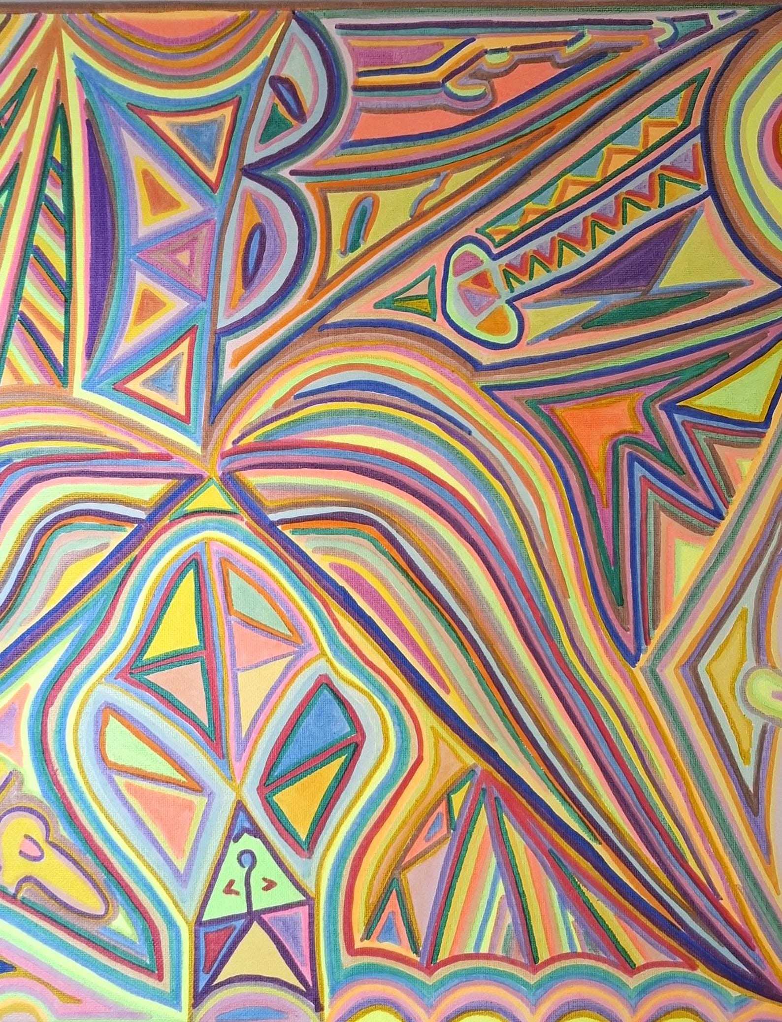 Abstract Painting. Hand Painted Art. Colorful Wall Art. Modern Home ...