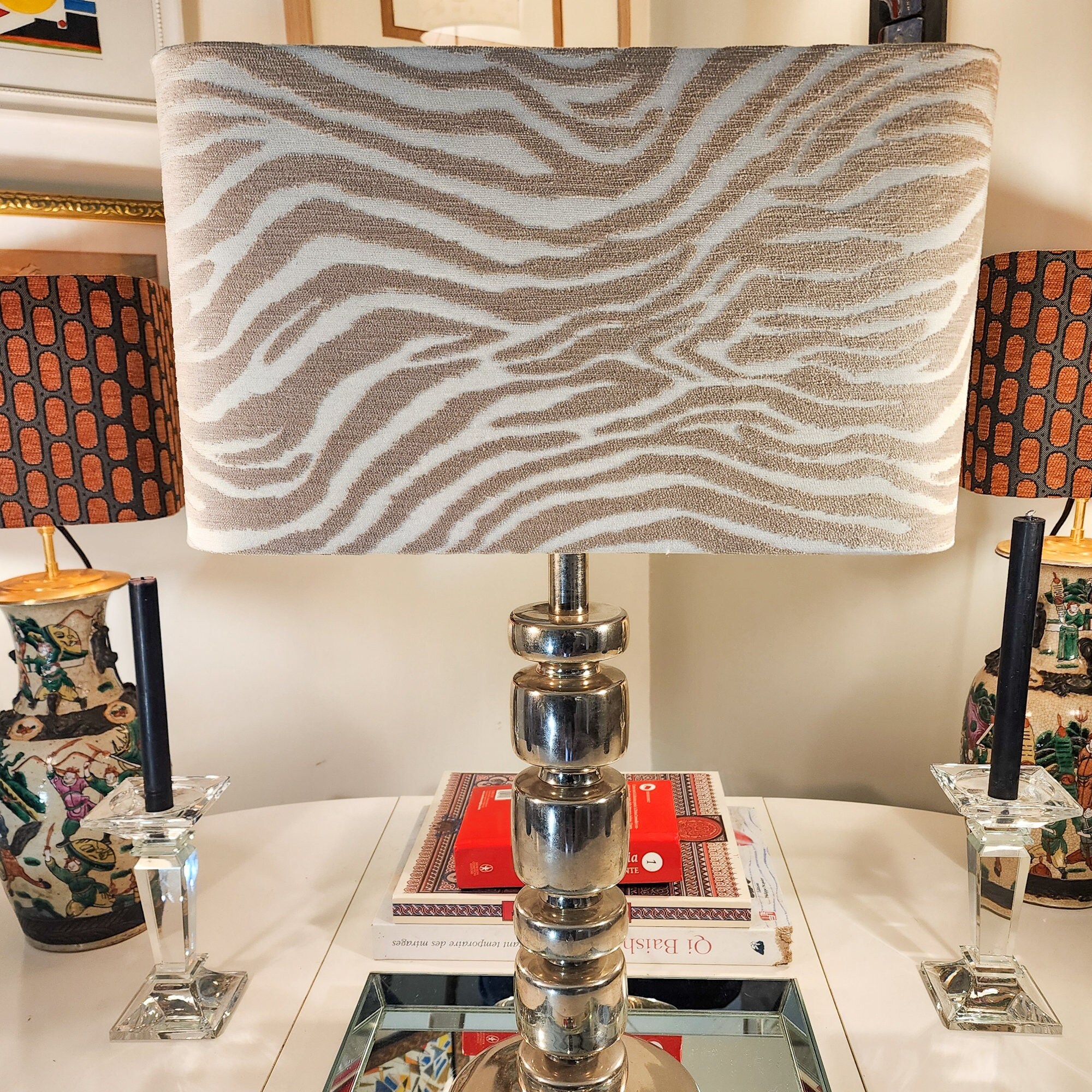 Lampshade Dune, Animal Print Lampshade, Zebra Lamp, Drum Lampshade ...