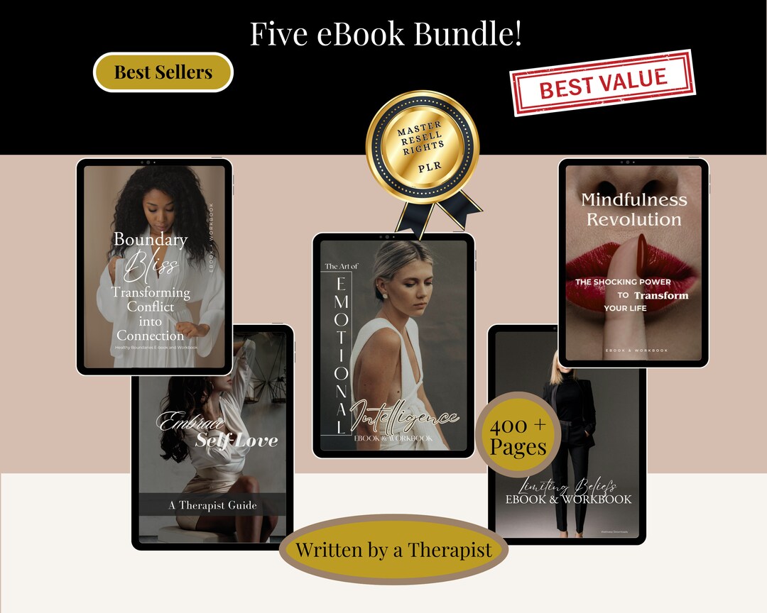 Emotional Intelligence Bundle Self-love Ebooks Mindfulness Workbook ...