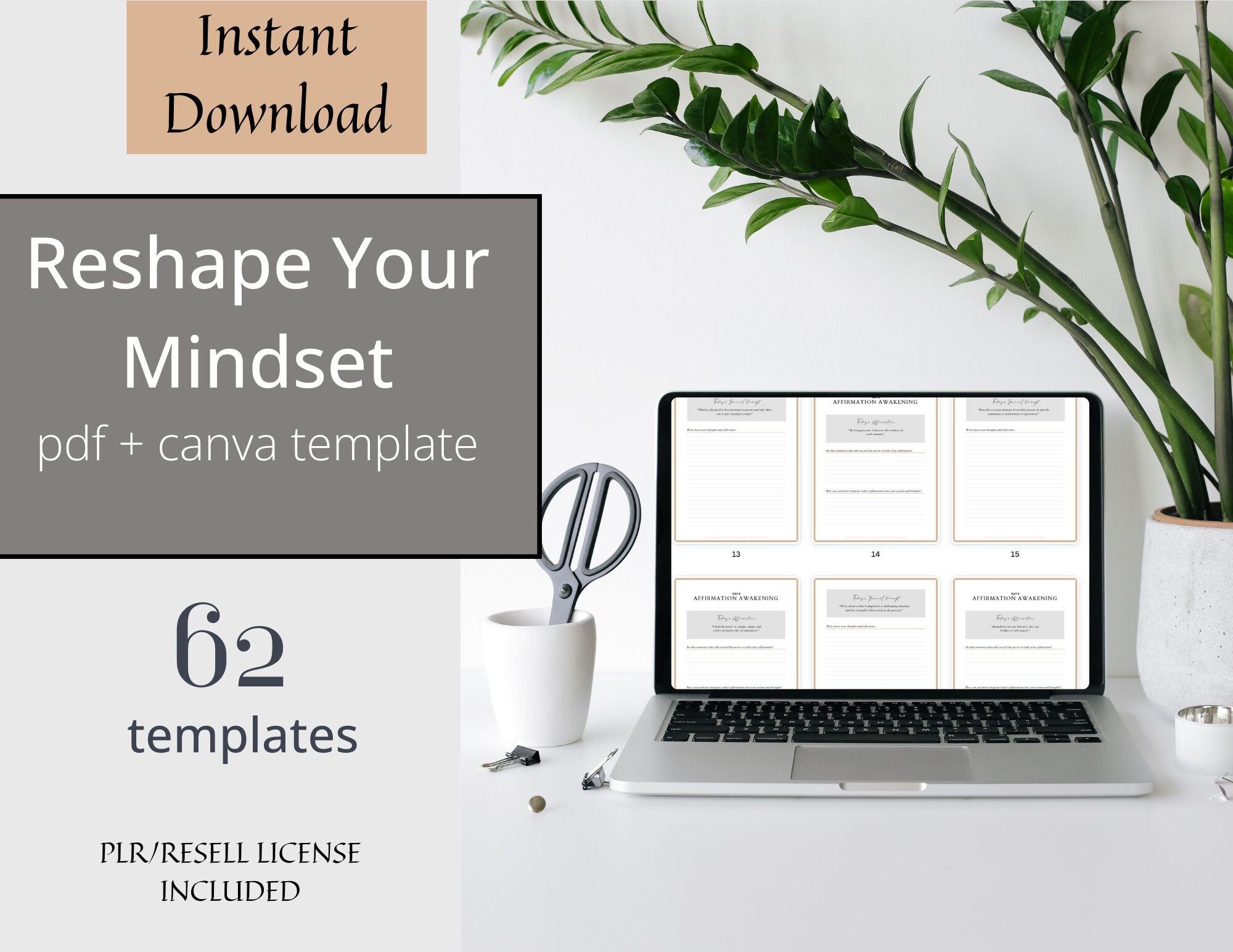 Affirmation Self-discovery Empowerment Transformative Journey Workbook ...