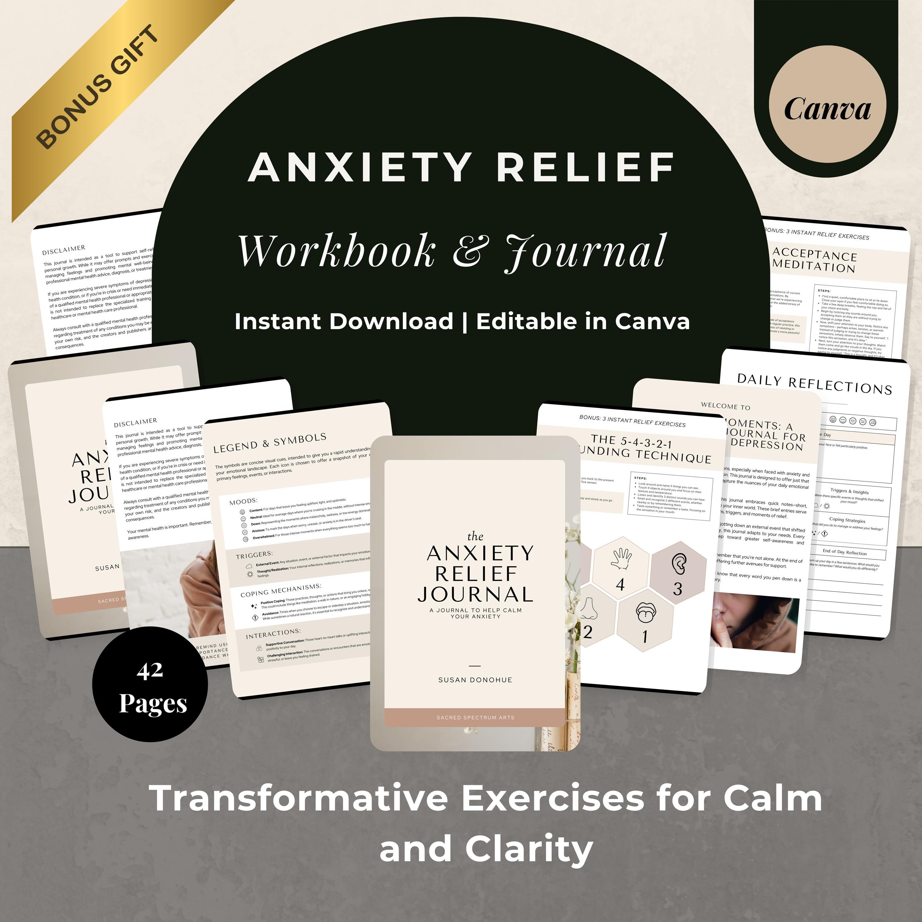 Anxiety Ebook Workbook PLR Anxiety Coping Strategies Ebook Editable ...