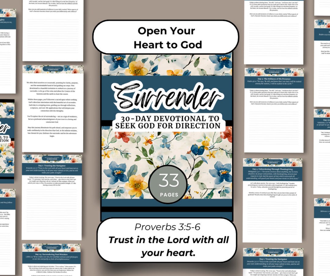 Christian Faith Bible Journal 30 Days Jesus Printable Planner for ...