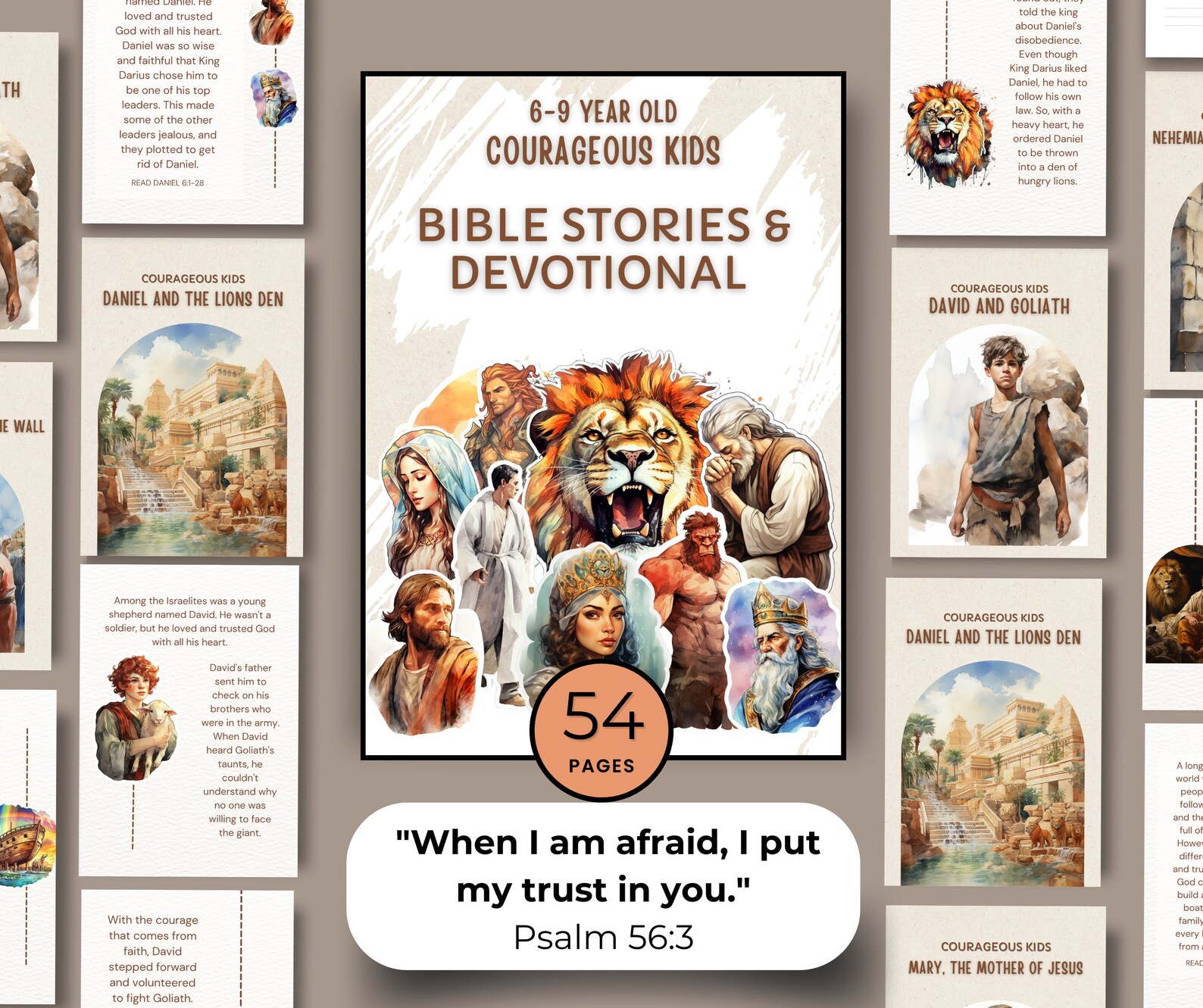 Christian Kids Bible Stories Homeschool Children Canva Free Digital ...