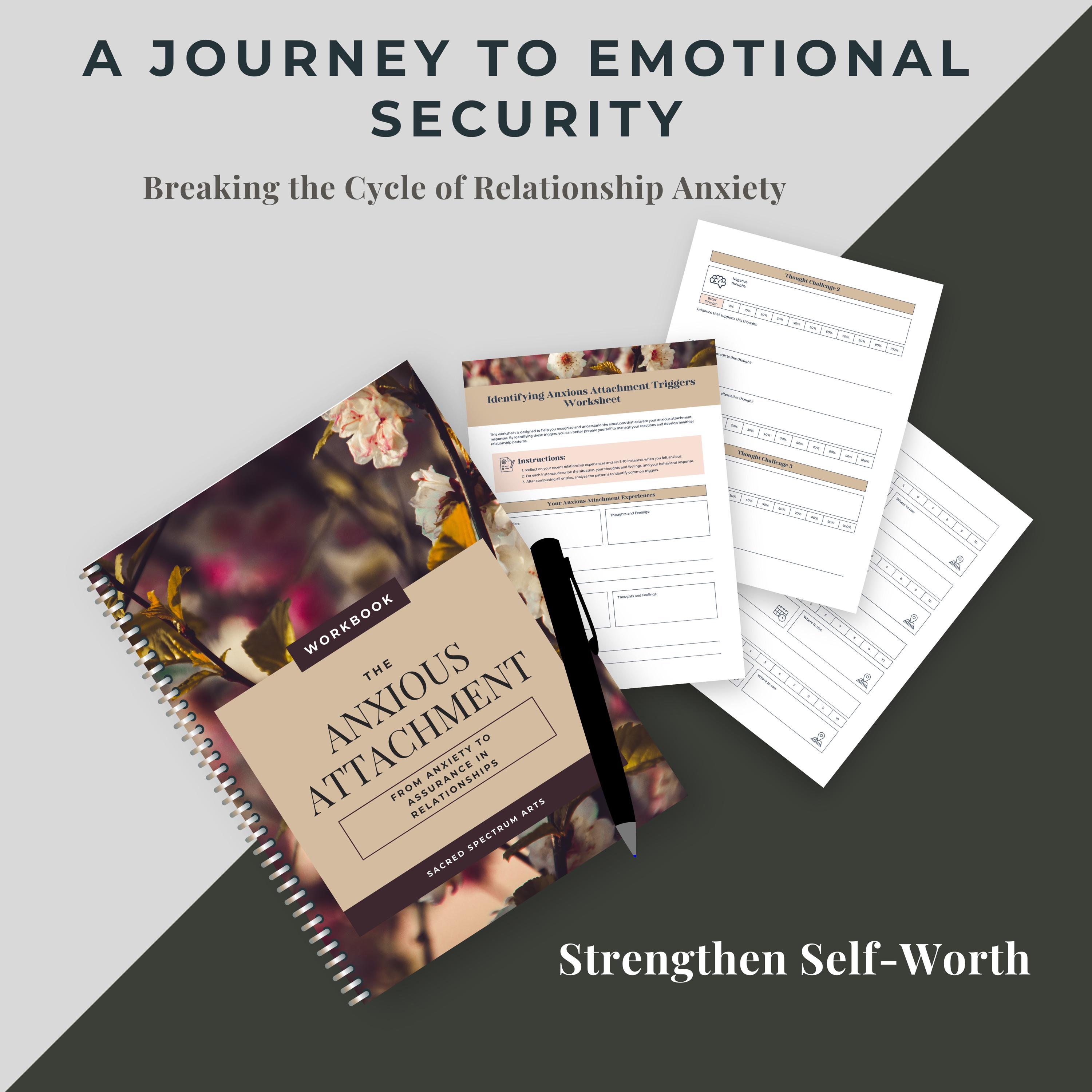 Anxious Attachment Workbook Printable Emotional Healing Worksheets ...