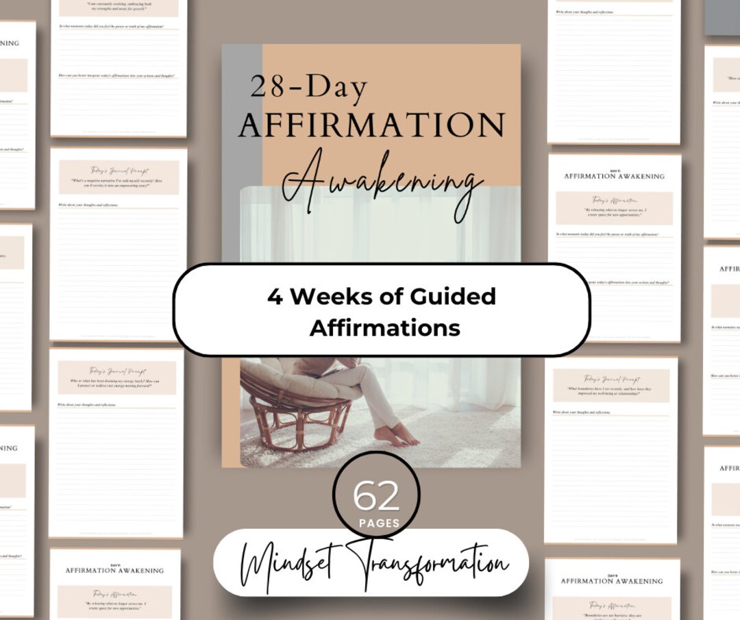 Affirmation Self-discovery Empowerment Transformative Journey Workbook ...