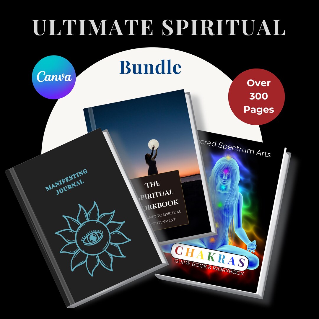 Spiritual Journal Bundle: Manifesting, Chakra Healing, Meditation (PLR ...