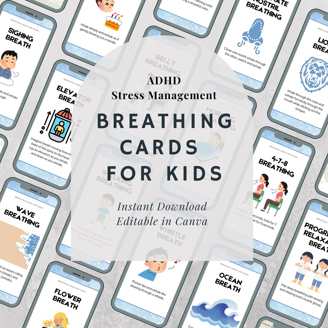 Kids Mental Health Toolkit: ADHD, Stress Management (canva Template) - Etsy