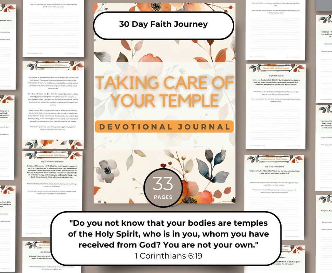 30-day Prayer Journal: Body Healing, Christian Devotional (digital ...