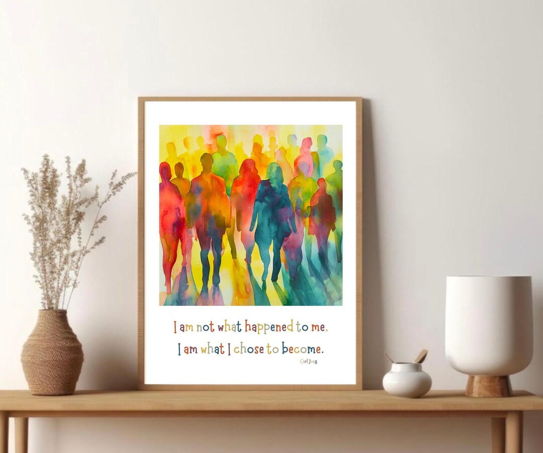 Therapist Office Poster Mental Health Wall Art Jung Quote Print School ...