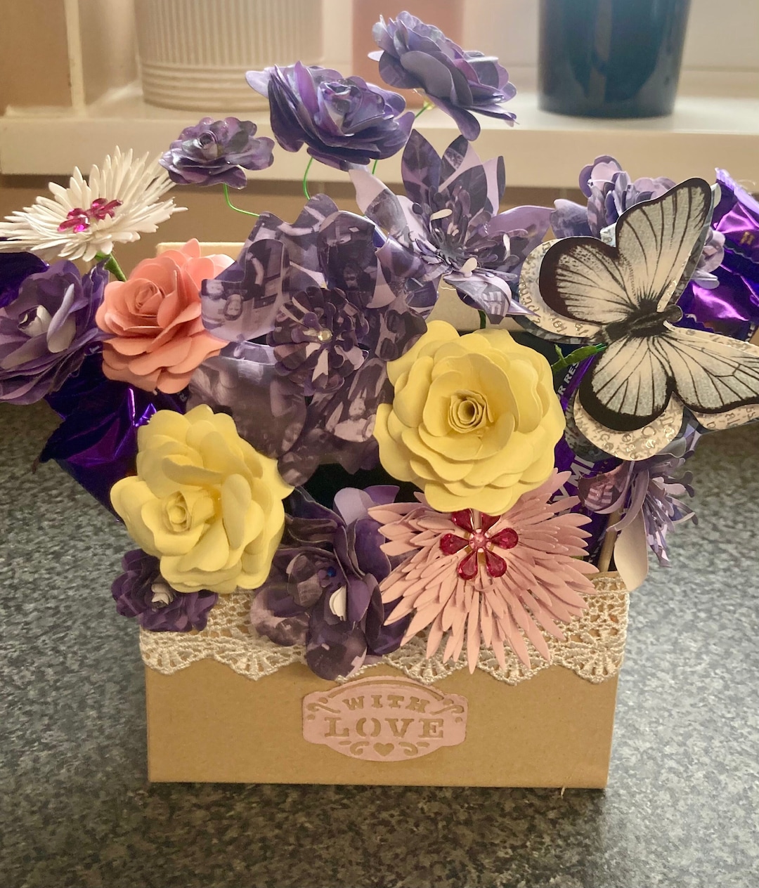 Paper Flower Gifts Made Personally for You , Baskets , Boxes or ...