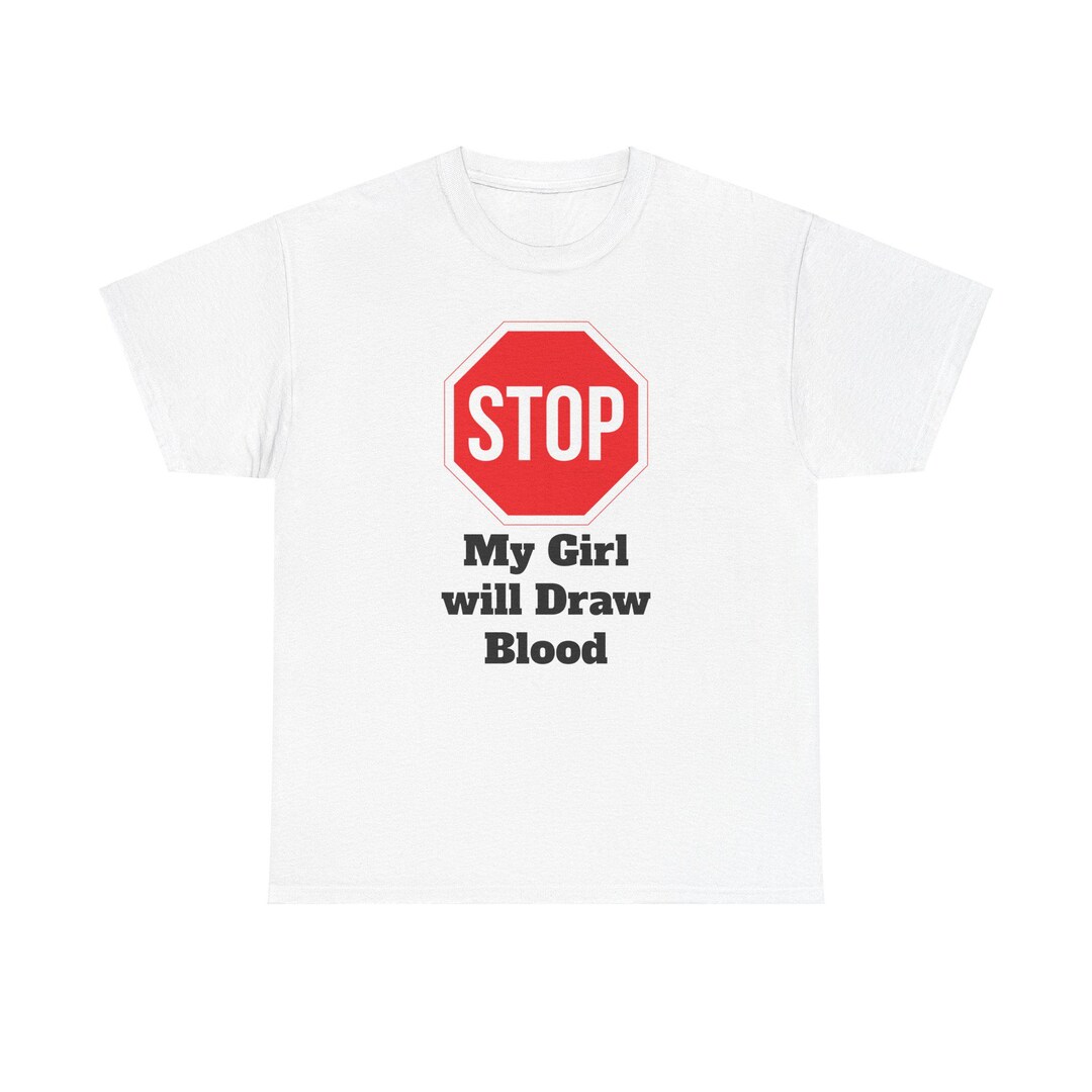 STOP Traffic Sign T-shirt, Funny Tee for Clubs, Family and Friends ...