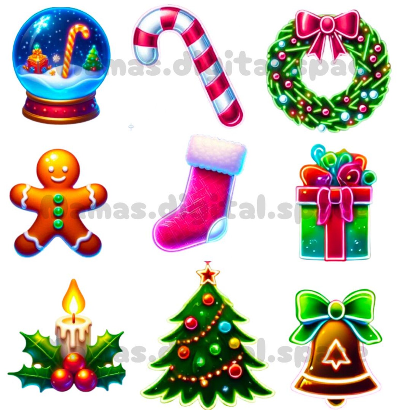 Ios 18 Custom Emojis Stickers Pack, 50 Neon Girly Aesthetic iPhone ...