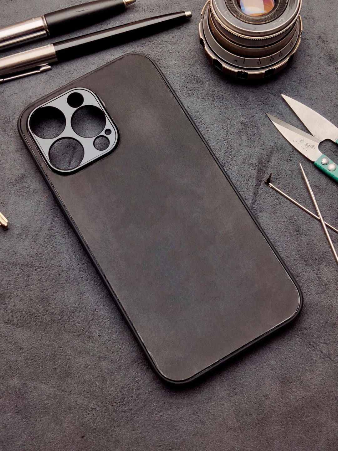 Handmade Phone Case - Personalized Leather Case for iPhone 16, 15, 14 ...