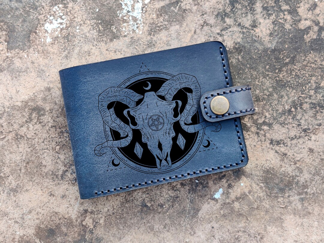 Pentagram Sigil of Baphomet Horned Goth Demon Sacrifice Devil Skull ...