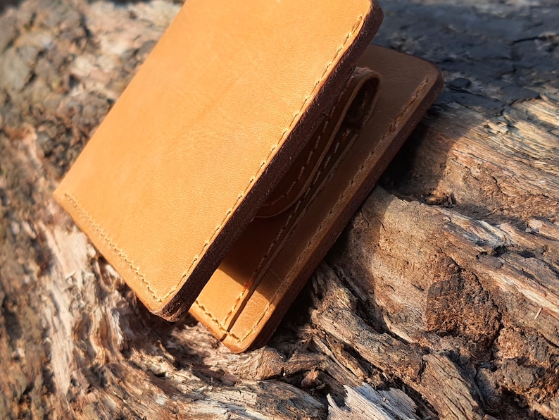 Forest and Mountain Gift, Camping Wedding, Leather Bifold Wallet ...