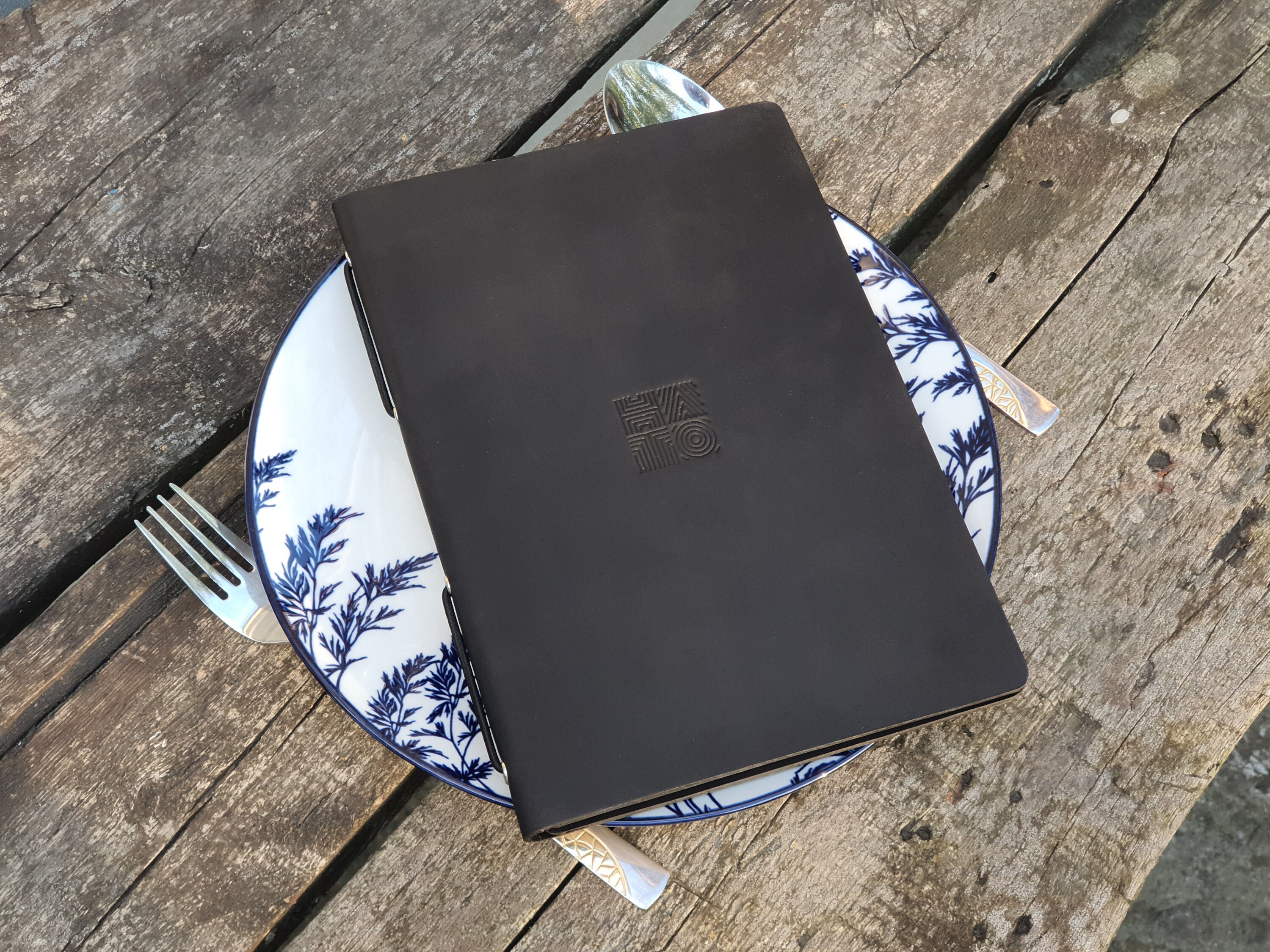 Leather Menu Cover for Restaurant, Custom Menu Folder, Personalized ...