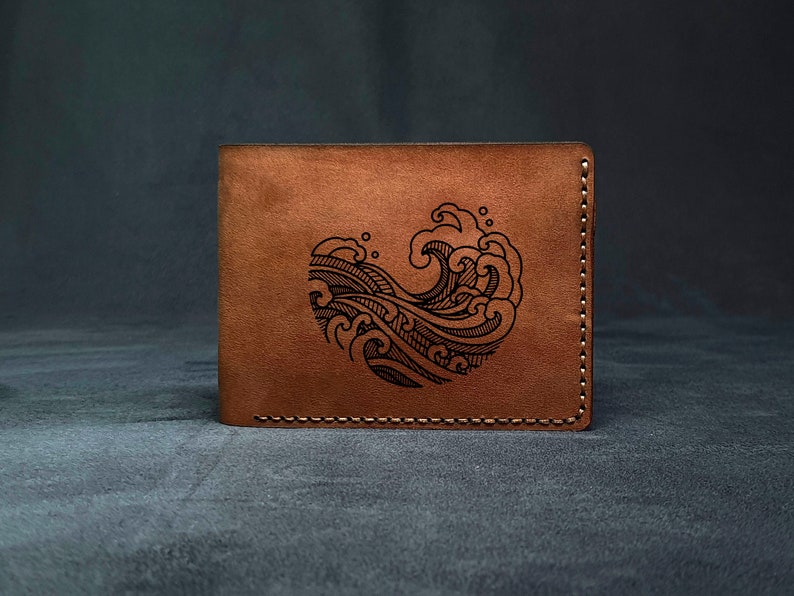 Ocean Wave Tide Ebb Flood Storm Cataclysm Hurricane Big Wave Leather ...