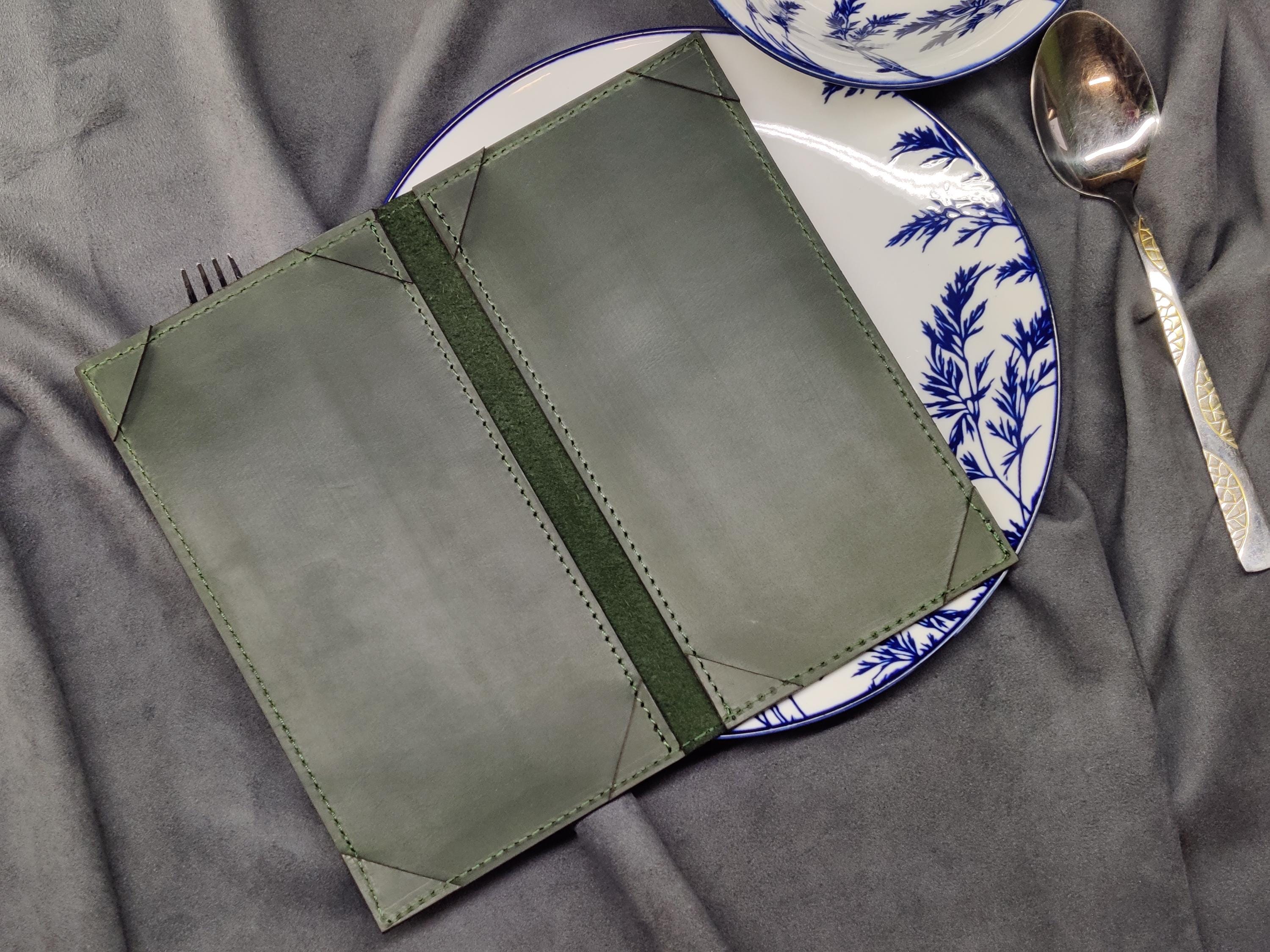 Personalized Leather Menu Cover | Restaurant Menu Folder | Logo Menu ...