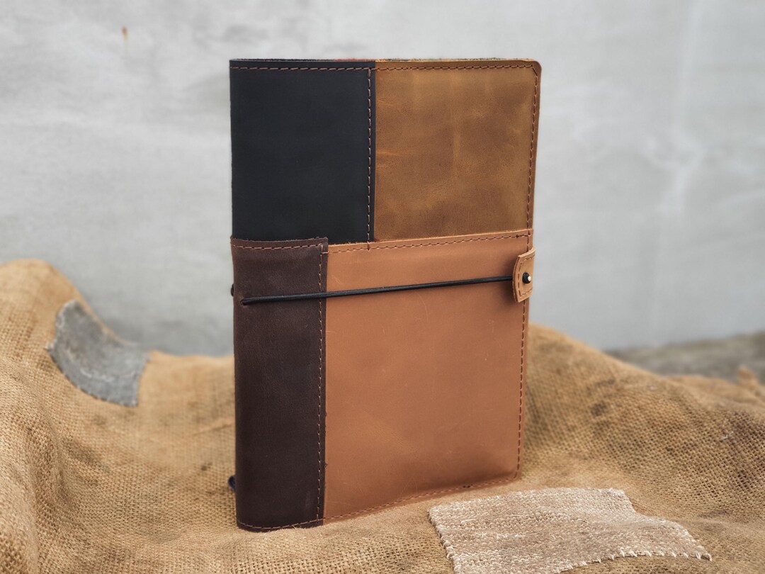 Vintage Leather Journal Cover A5, Simple Notebook Cover B5, Leather ...