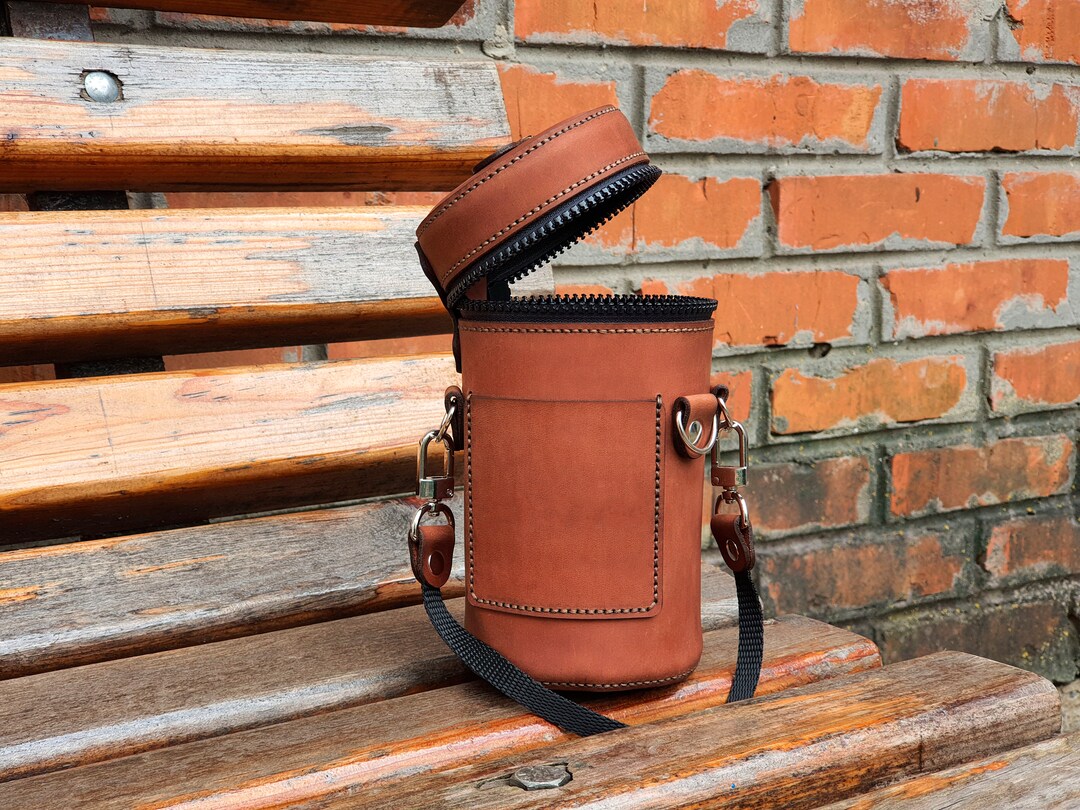 Camera Lens Case, Photographer Lens Pouch, Leather Lens Pouch, Tube for ...