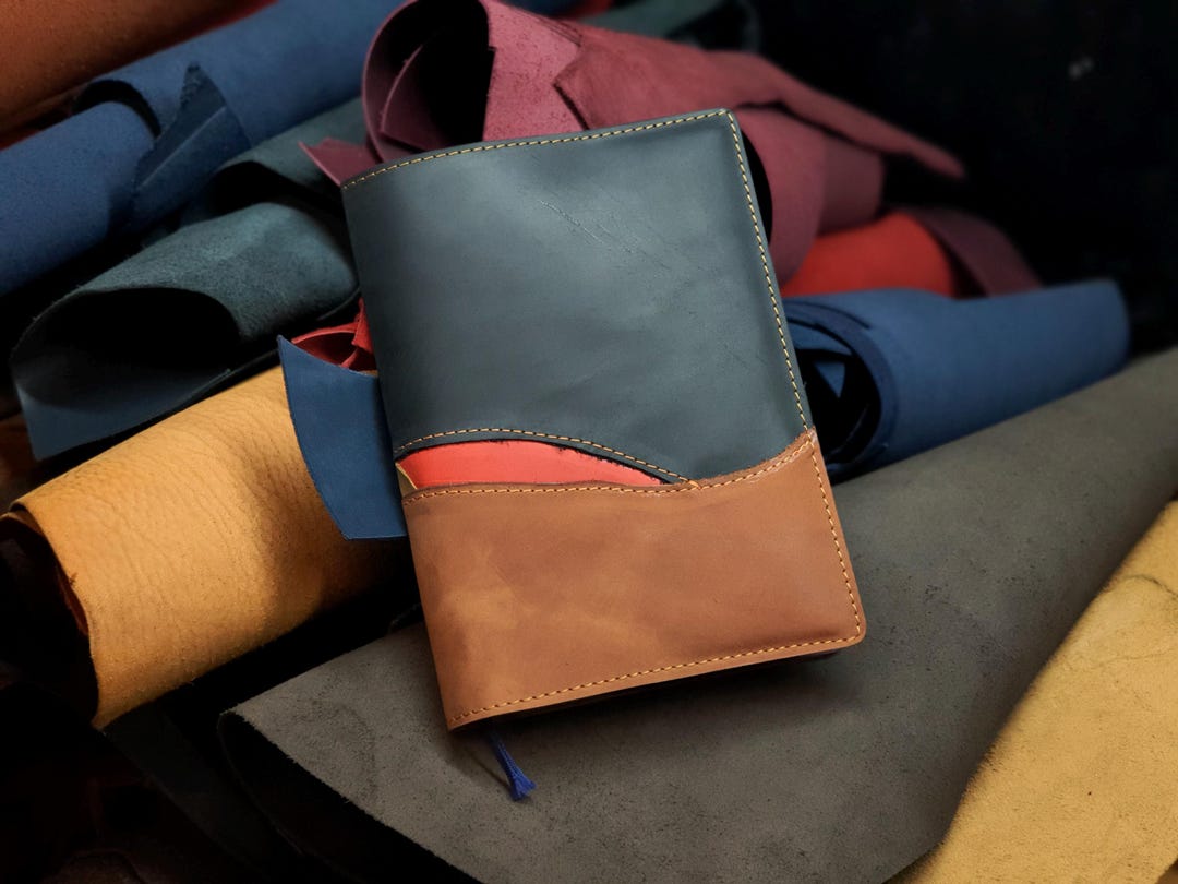 B5 Leather Cover, A5 | A4 Planner Cover, Patchbook Planner, Journal Cover, Leather Custom ...