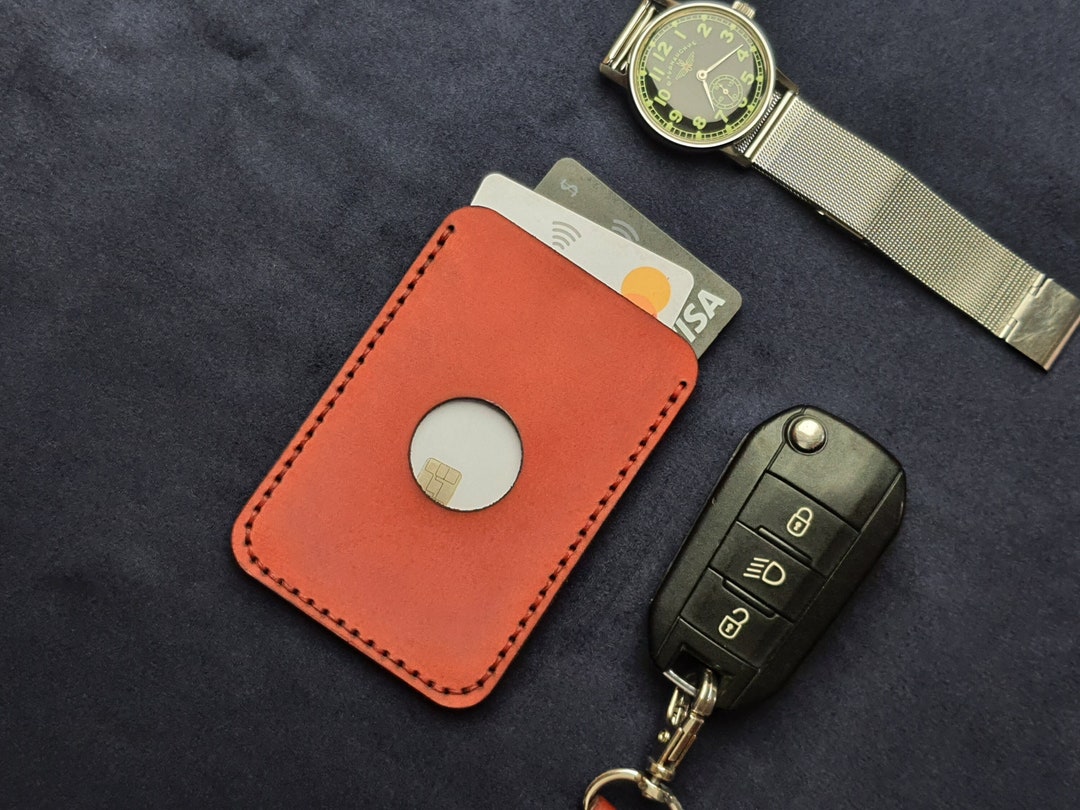 Personalized Leather ID Holder, Badge Holder, ID Leather Pocket ...