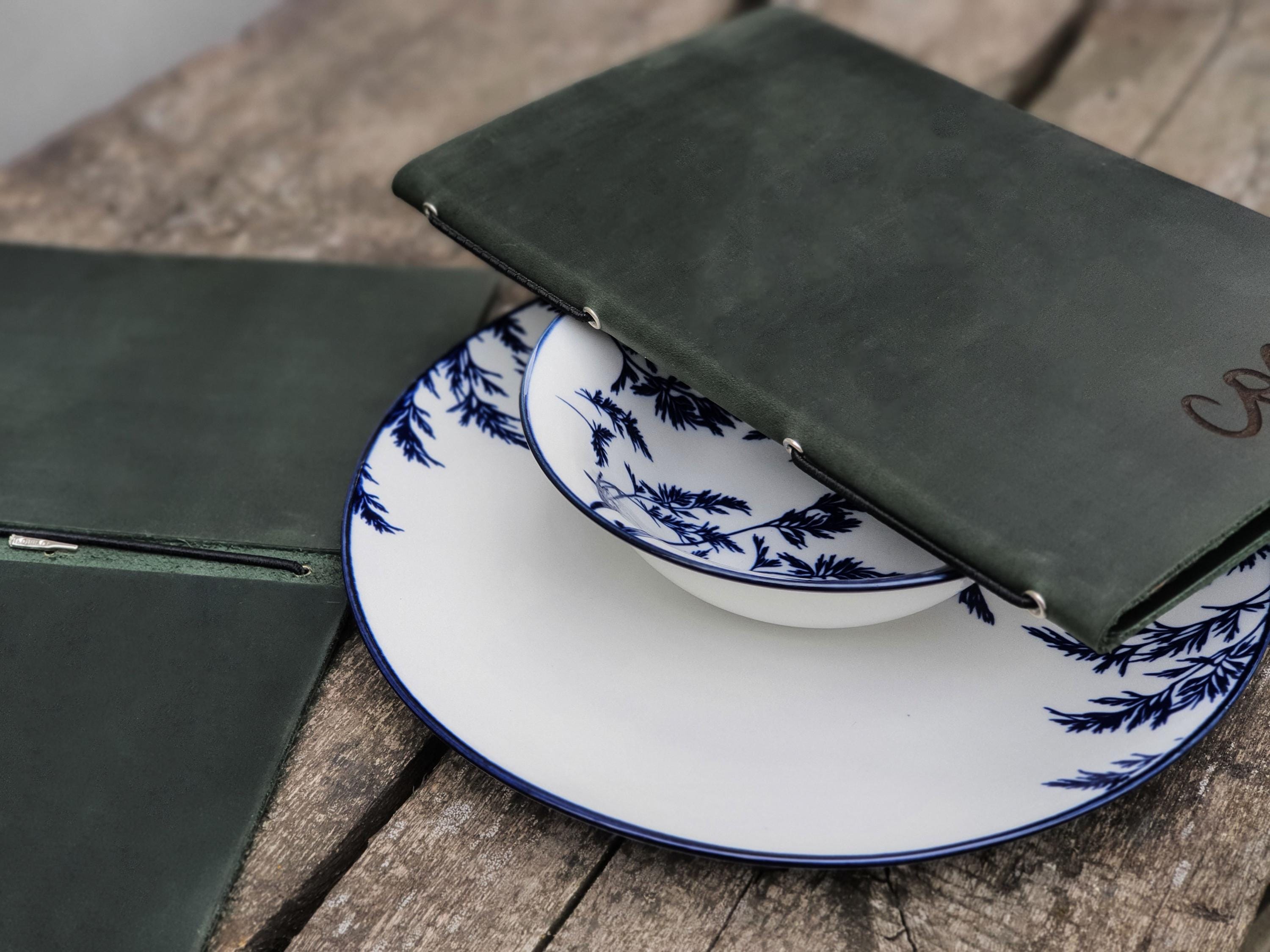 Custom Leather Menu Cover | Restaurant Menu Folder | Logo Menu Holder ...