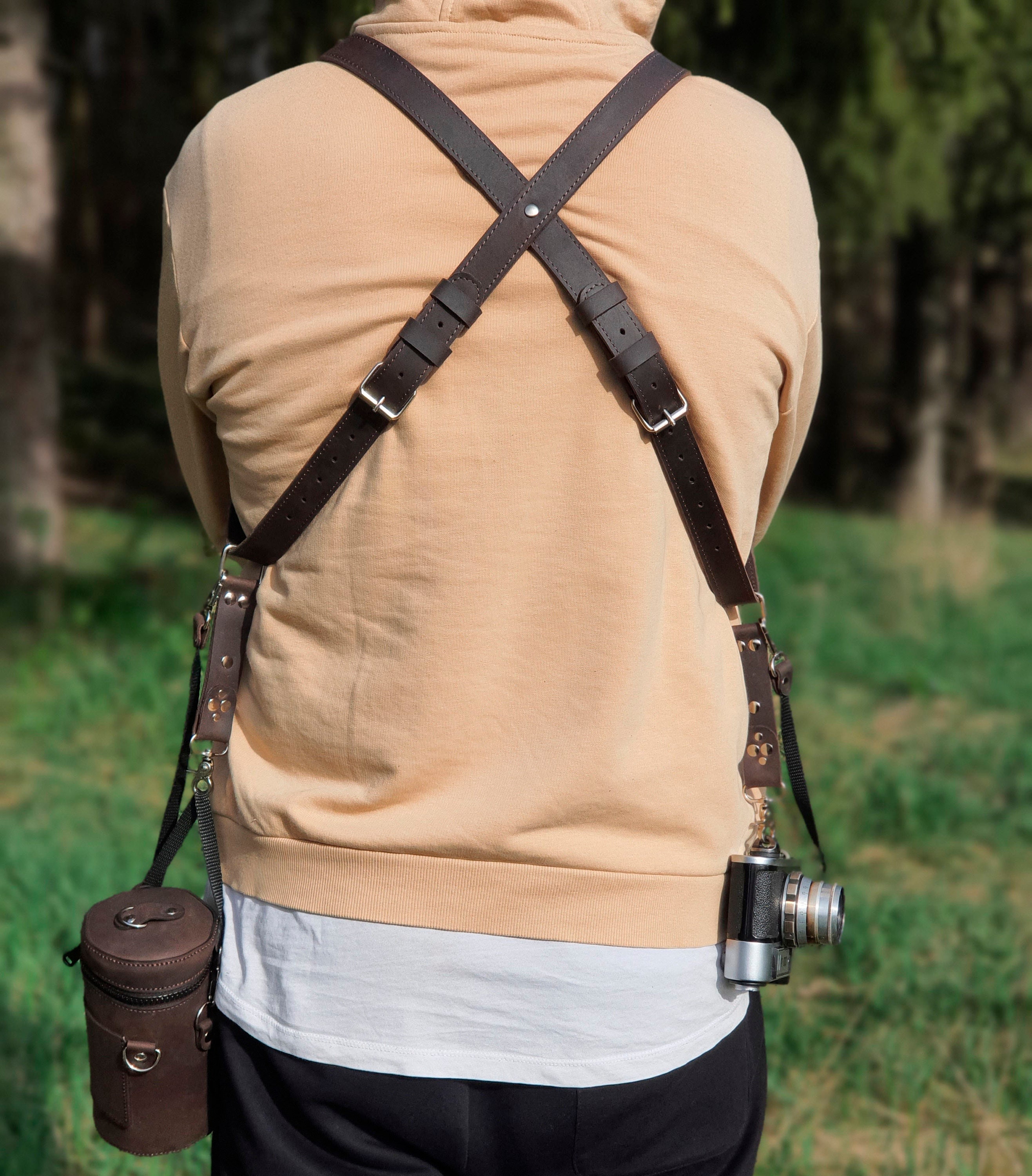 Custom Personalized Leather Camera Lens Pouch | Lens Protector for ...