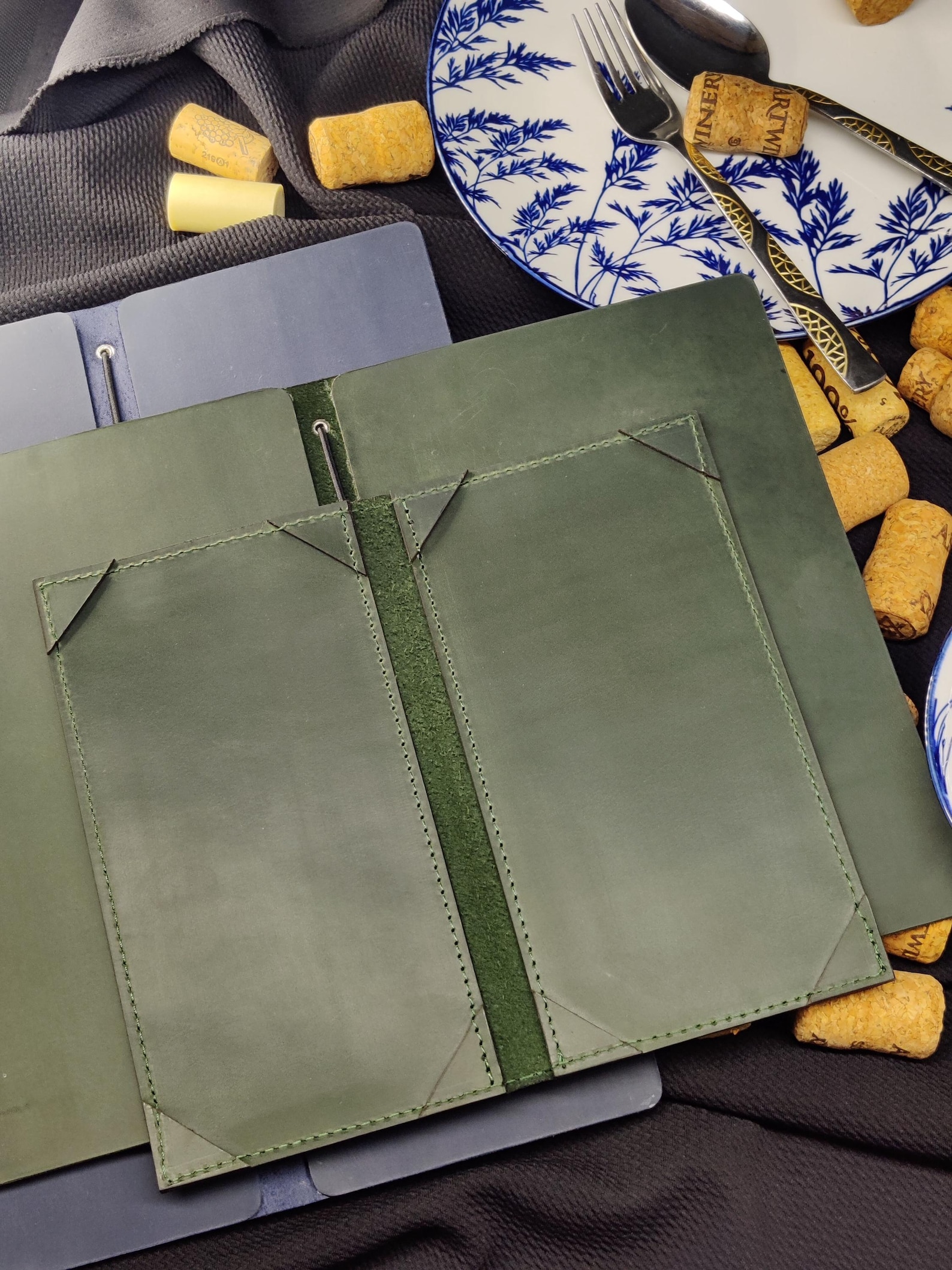 Custom Leather Menu Cover | Restaurant Menu Folder | Logo Menu Holder ...